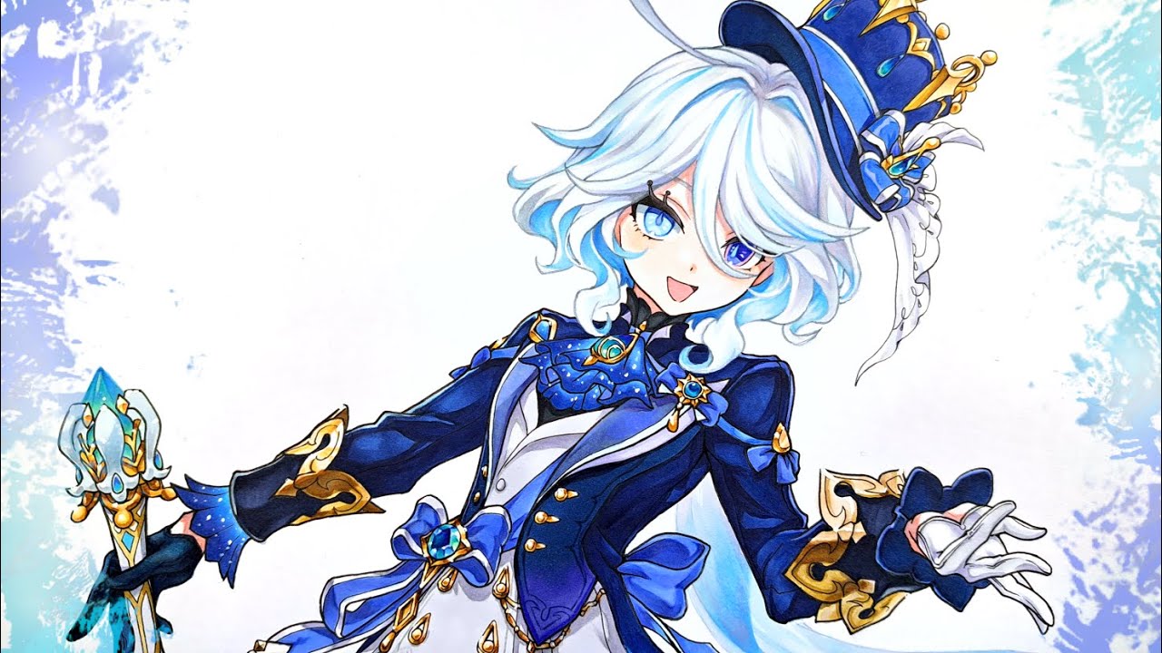 How to draw Furina | Genshin Impact | Step by step Tutorial / Part1 ...