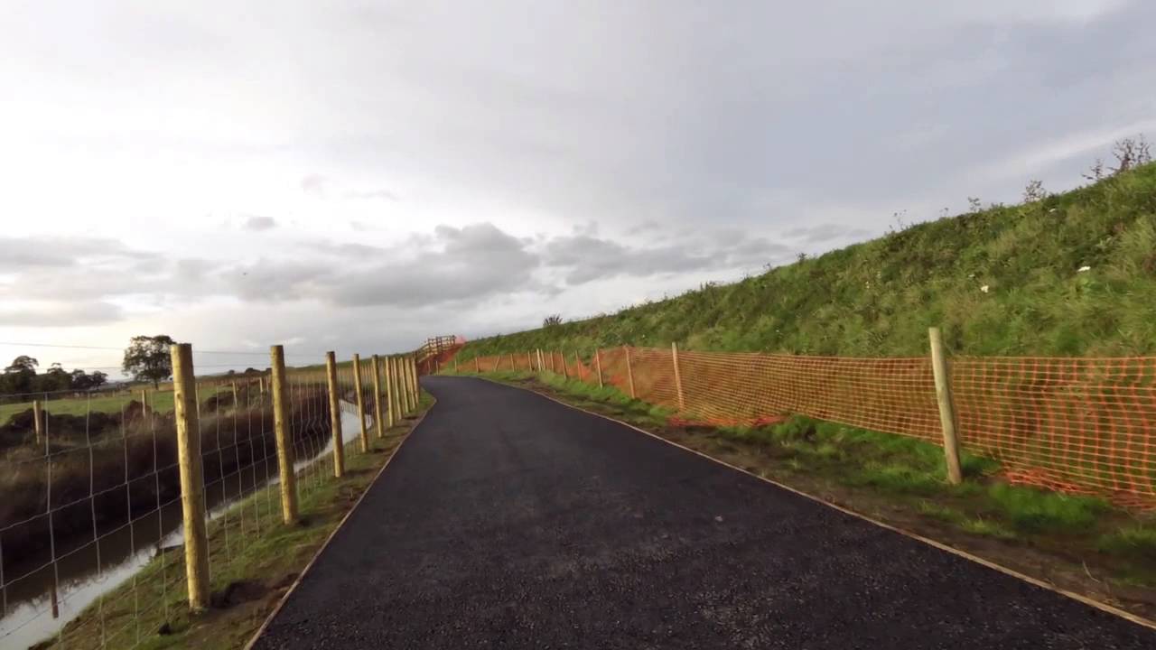Turf to Powderham new cycle track - YouTube
