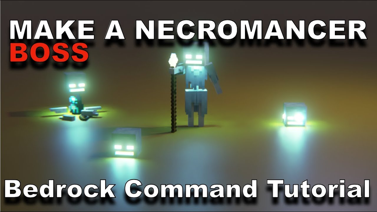Necromancer BOSS | Minecraft Bedrock 1.20 command tutorial - YouTube