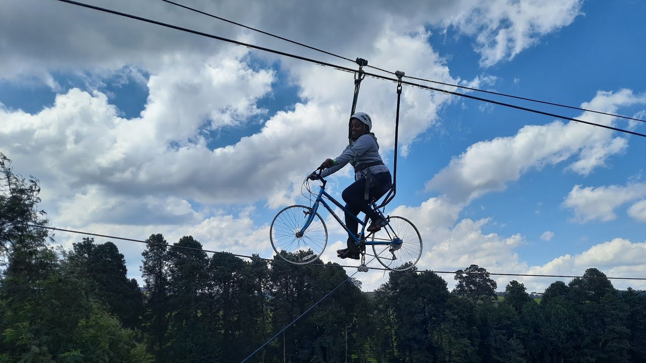 Burudani Park Limuru || Sky Cycling Park || Adventure Activity to do in ...