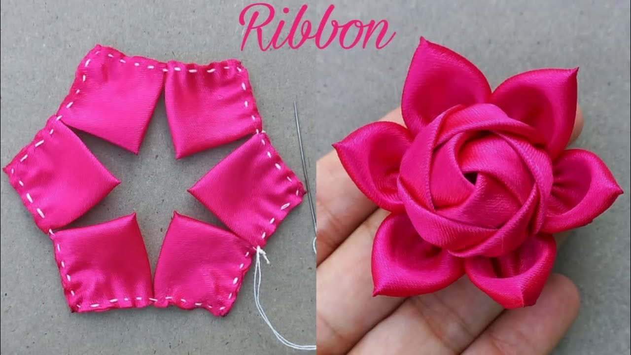DIY: How to make an adorable fabric rose flower in just few minutes ...
