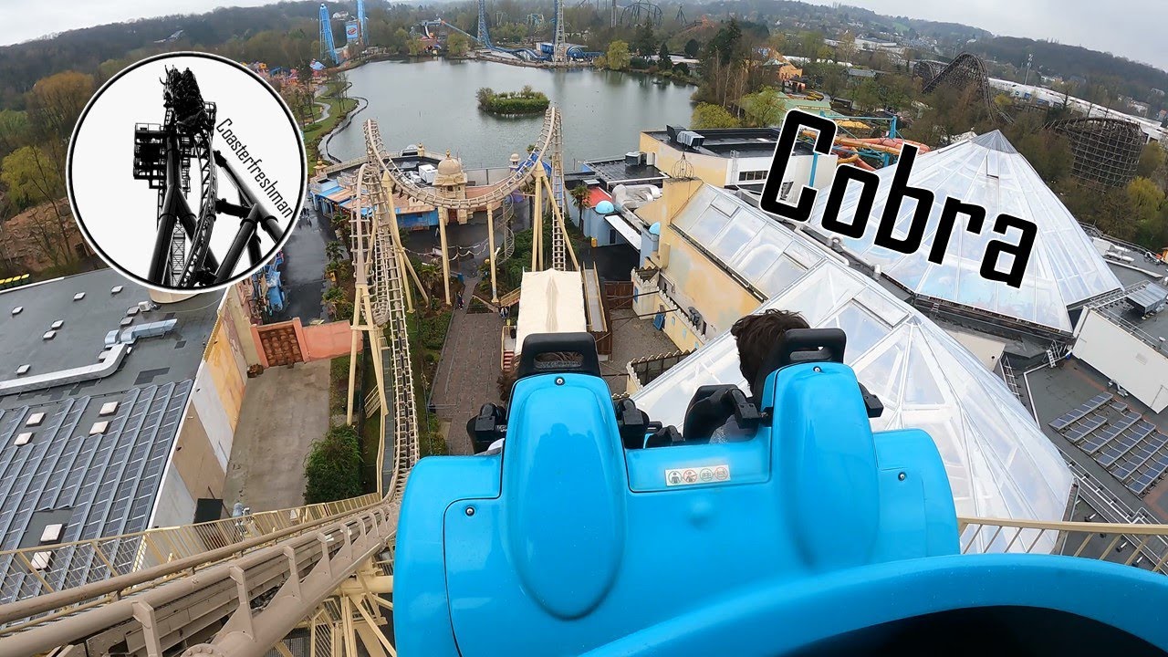 Cobra - Walibi Belgium | 4K 60fps onride 05/04/2022 (Ride breakdown ...