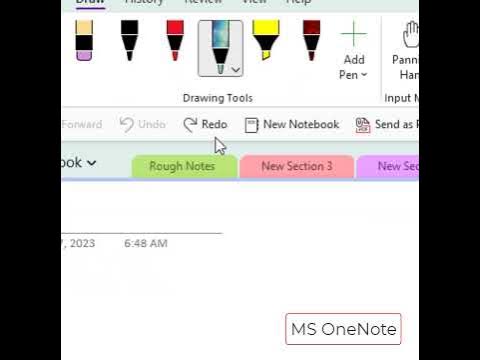 MS OneNote Automatic Shapes - YouTube