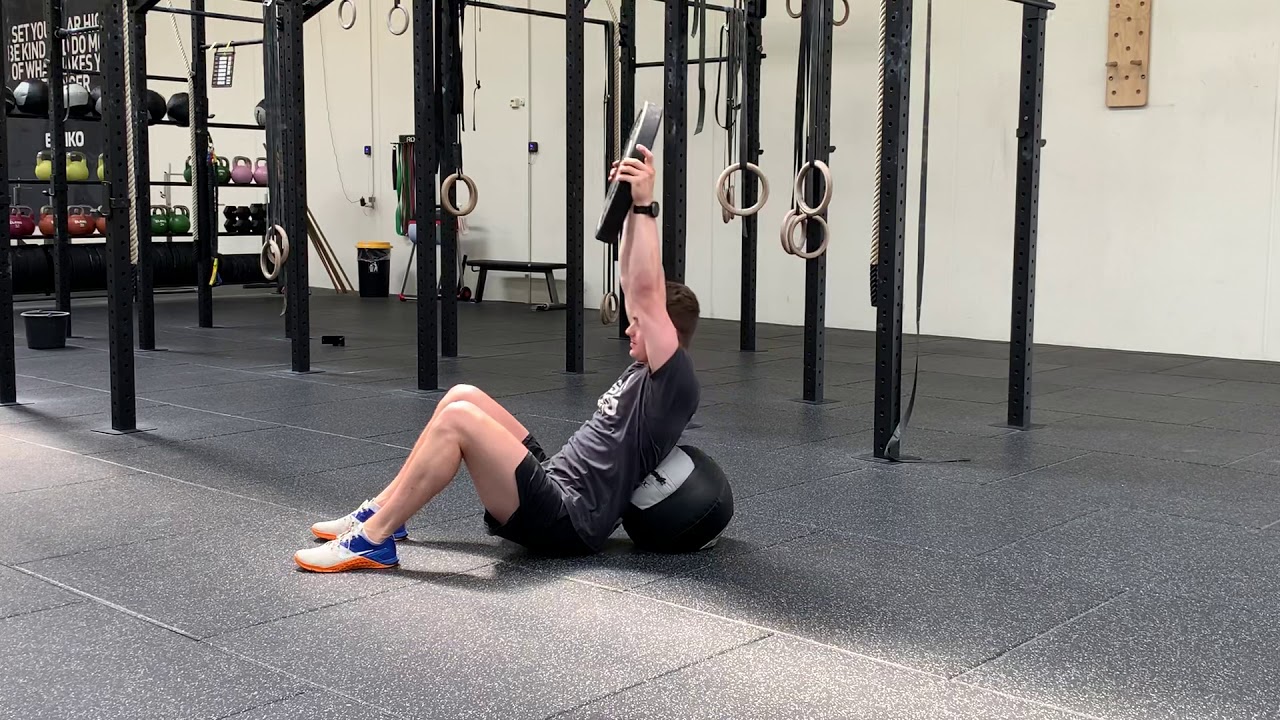 Thoracic spine extension with plate reach - YouTube