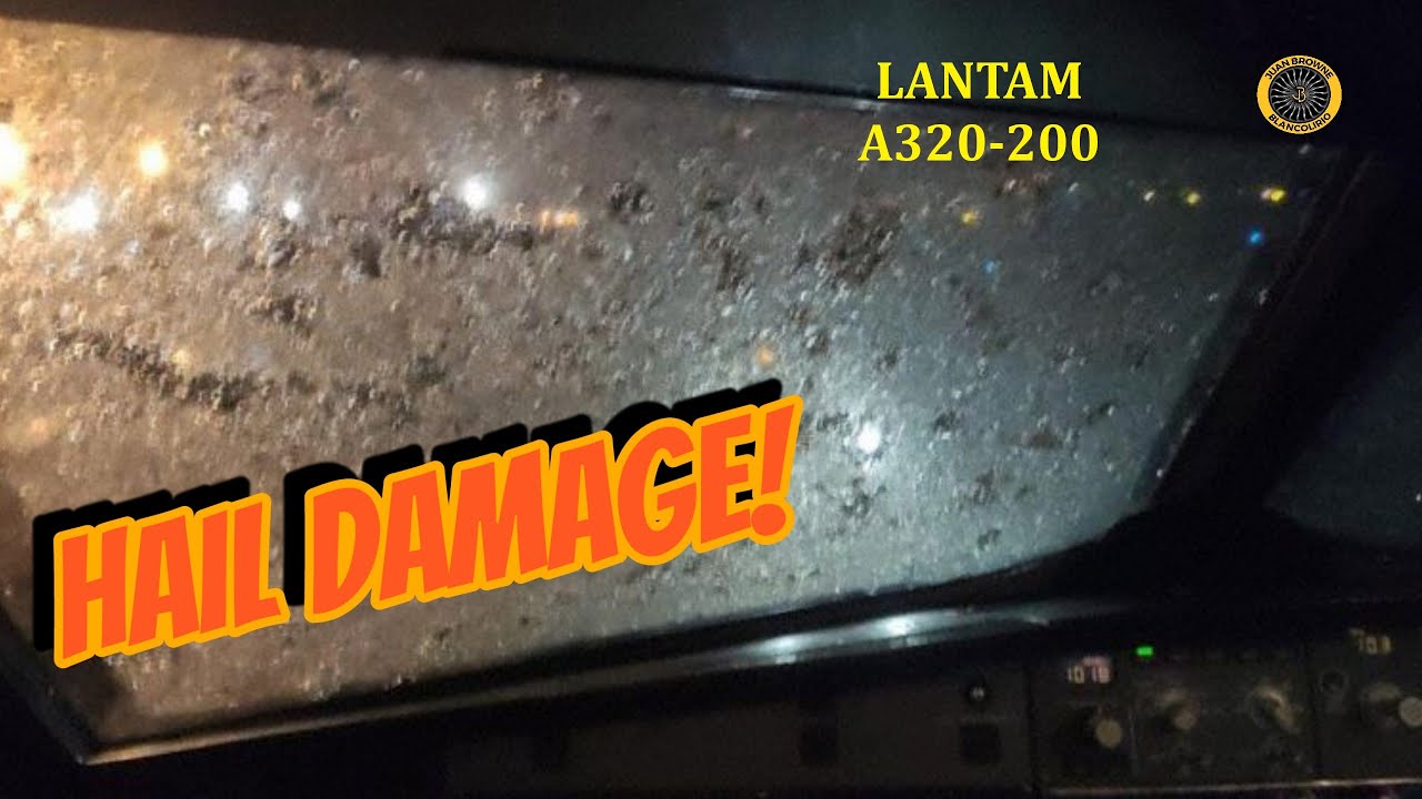 Latam A320-200 Severe Hail Damage 26 Oct 2022 - YouTube