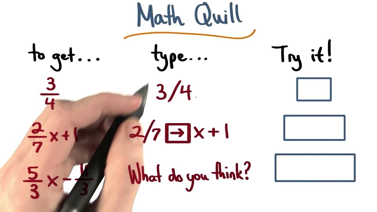 Math Quill Unit 3 - Visualizing Algebra - YouTube