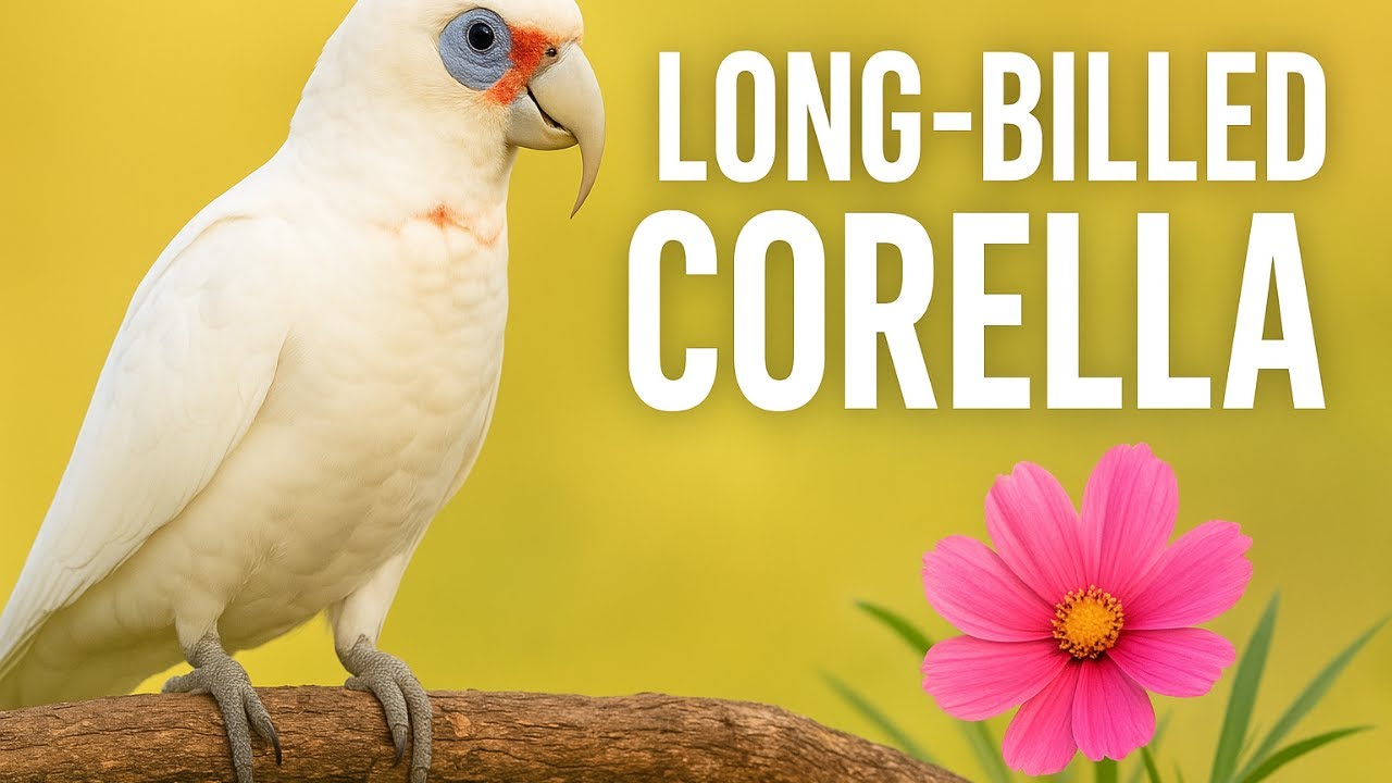 “The Clever Cockatoo with a Super Long Beak! Long billed Corella Facts ...