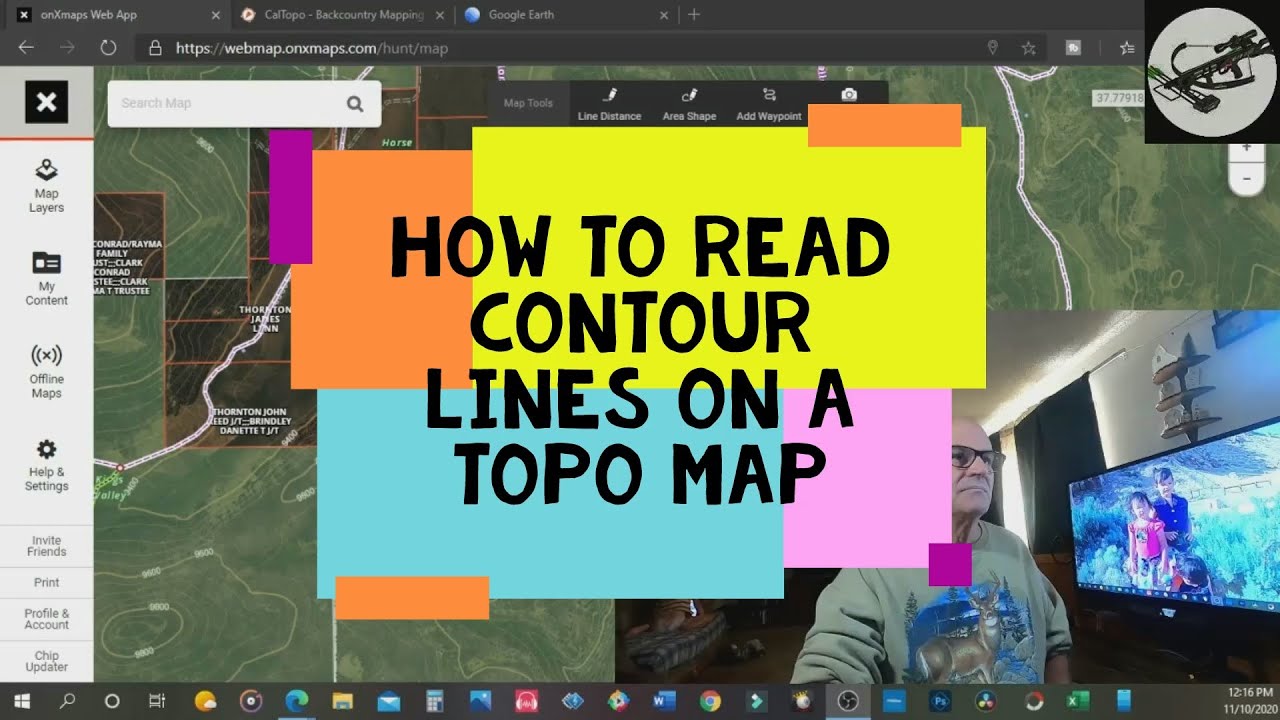HOW TO READ CONTOUR LINES ON A TOPO MAP - YouTube