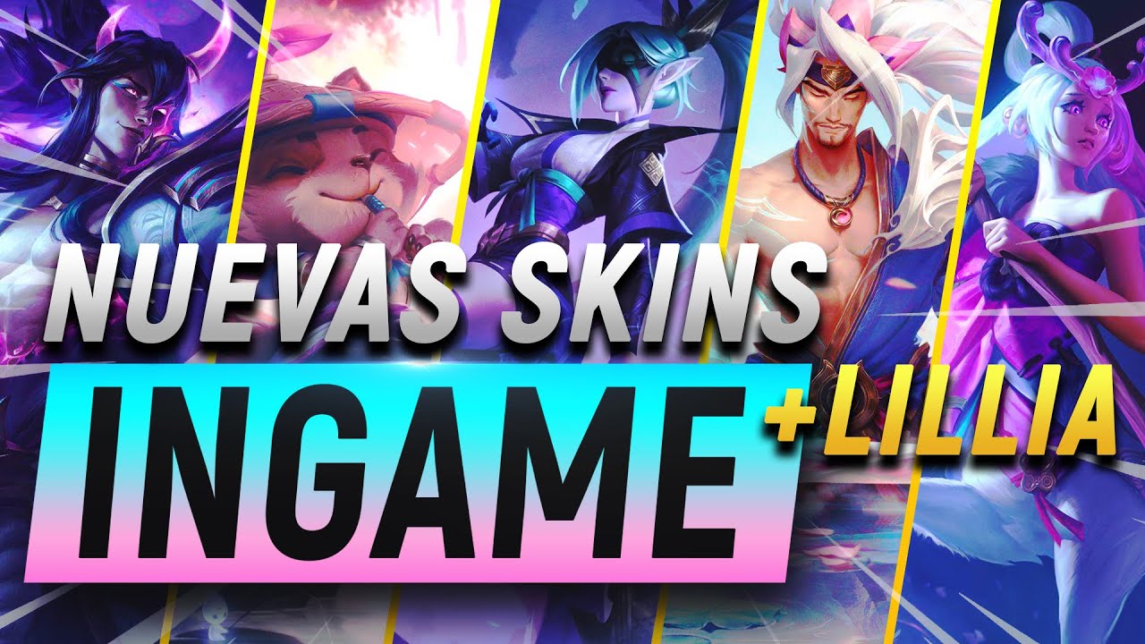 LILLIA INGAME + TODAS LAS SKINS SPIRIT BLOSSOM - League Of Legends ...