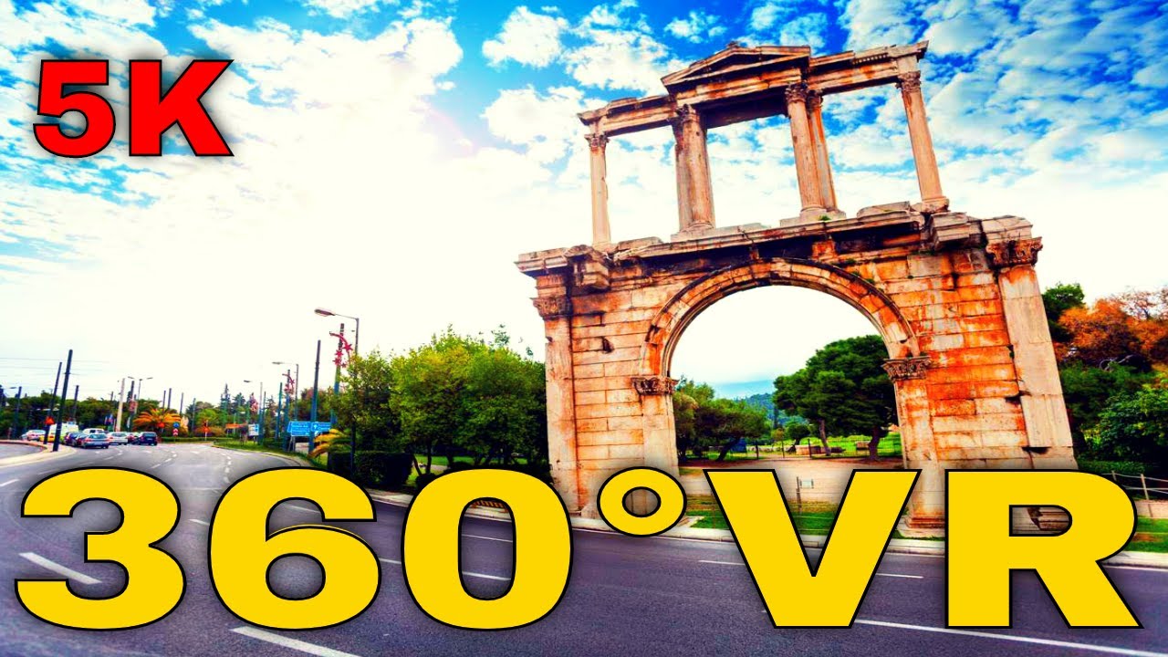 360° VR The Arch of Hadrian and Plaka Area Visit Athens Travel To ...