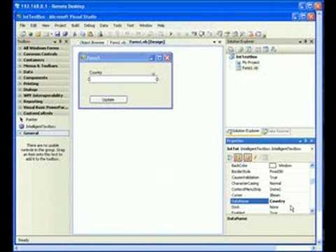 Intelligent Textbox Control Visual Basic 2008 and 2005 - YouTube