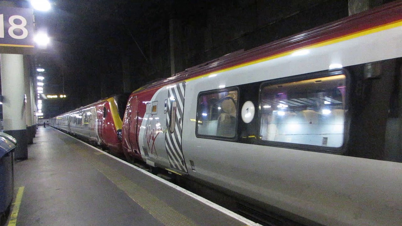 Virgin Train Class 221 Departures London Euston for Wolverhampton and ...