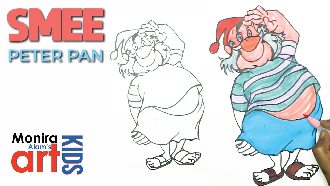 How to Draw Mr. Smee from Peter Pan | Disney - YouTube