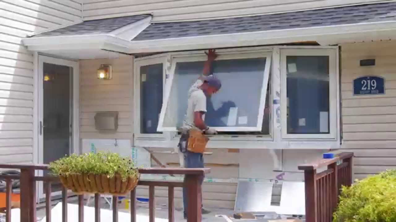 Bow Window / Bay Window Installation - Long Island, NY - YouTube