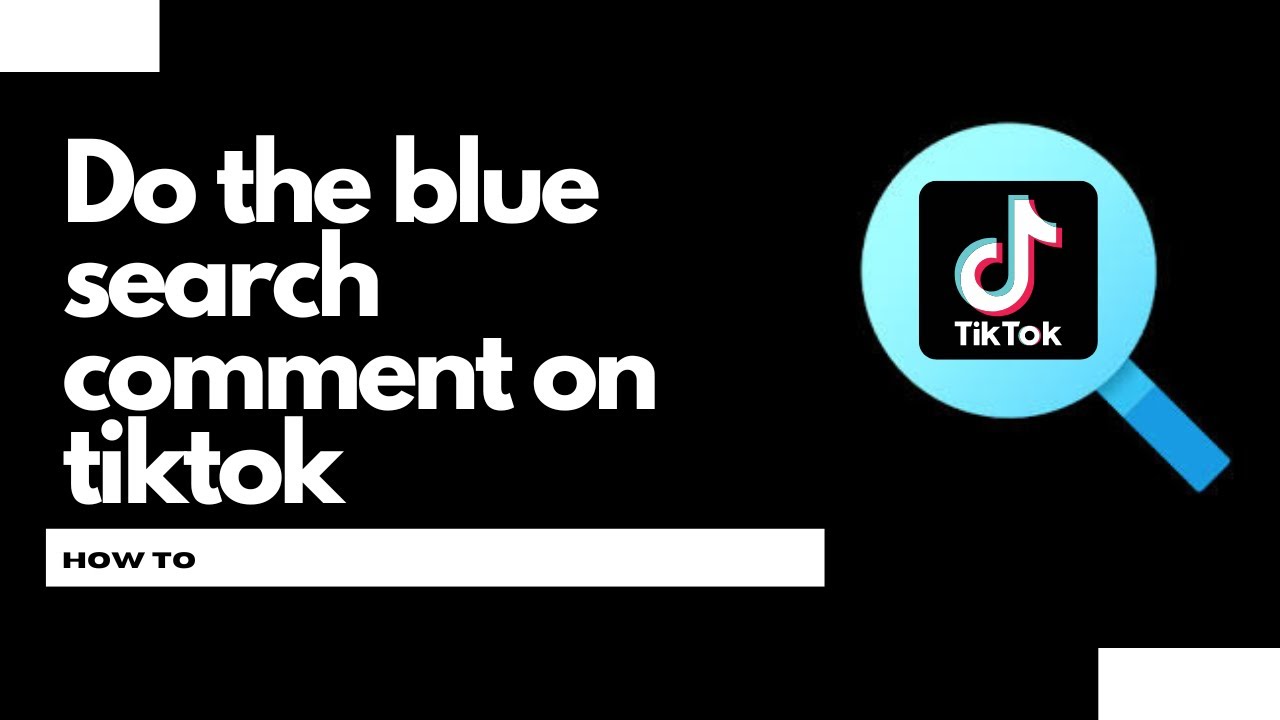 How to do the blue search comment on tiktok (Quick & Easy) - YouTube