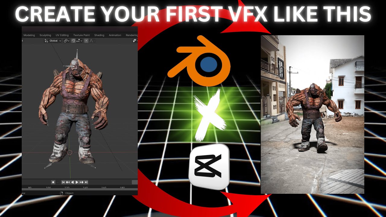Create This Super Cool VFX In Just 4 Steps | Blender x Capcut - YouTube