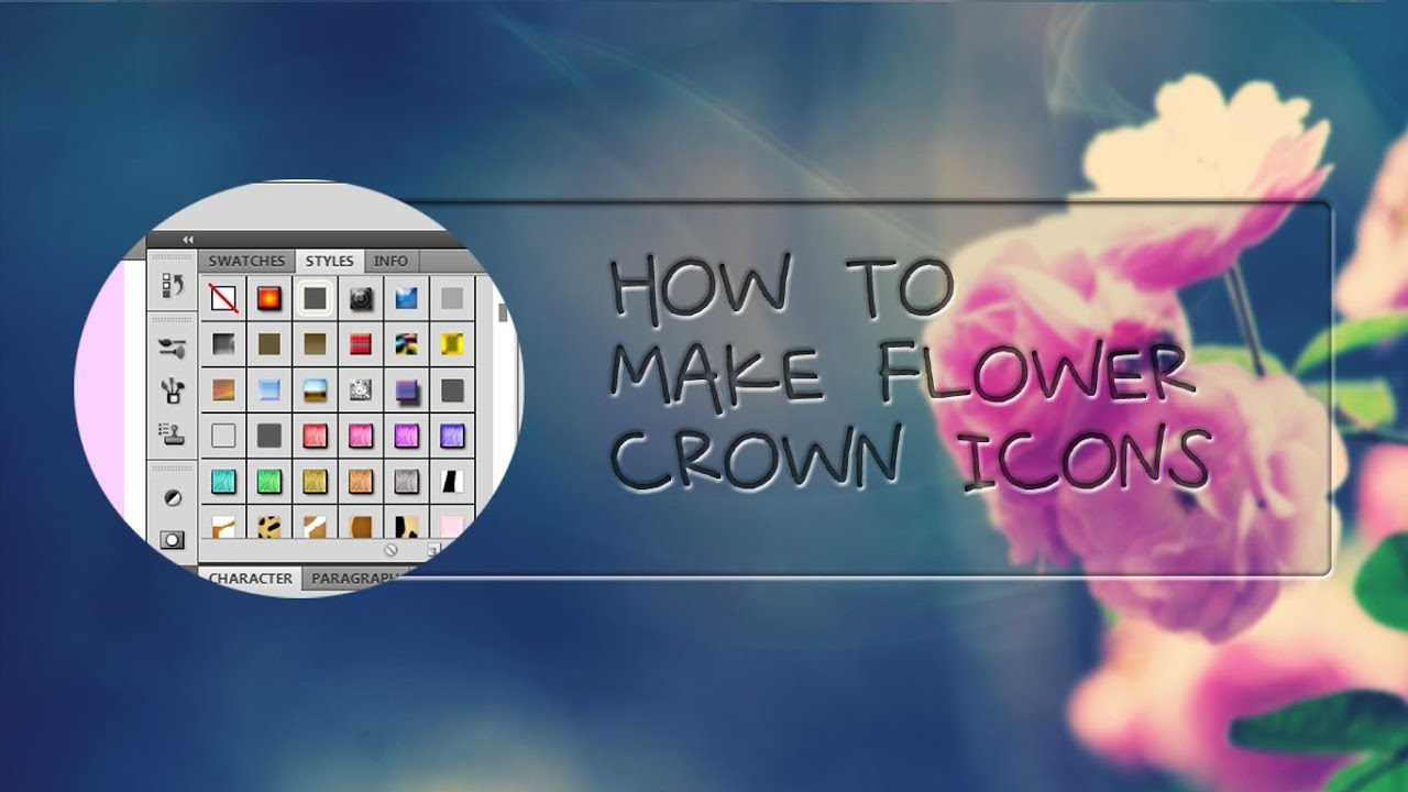 +How To Make Flower Crown Icons - YouTube