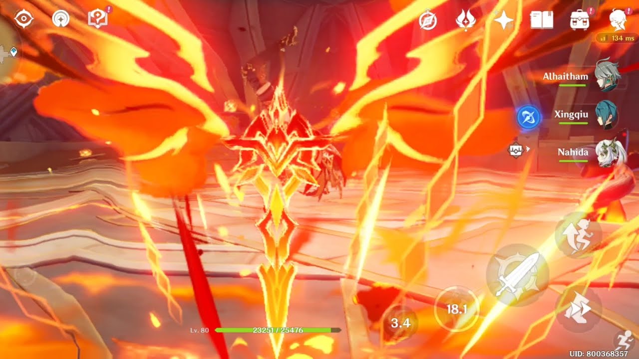 Dehya - Burgeon team showcase ft Alhaitham, Xingqiu & Nahida | Genshin ...