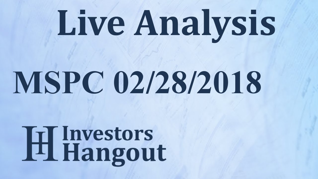 MSPC Stock Metrospaces Inc. Live Analysis 02-28-2018 - YouTube