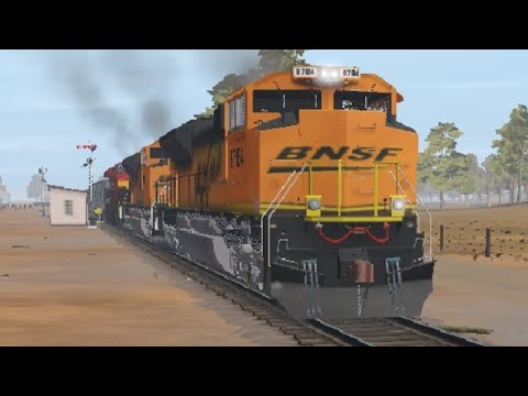 Trainz 3 BNSF #8784 departure - YouTube