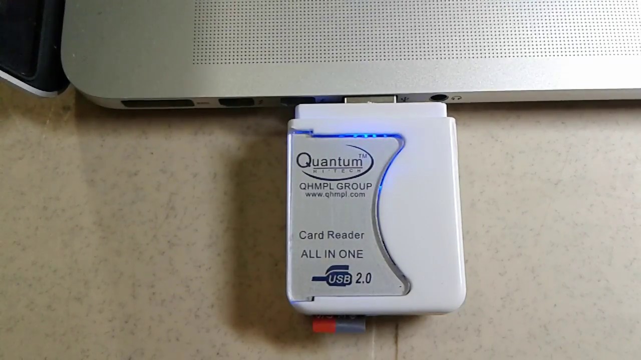 Speed Test Quantum All in one Memory card reader - YouTube