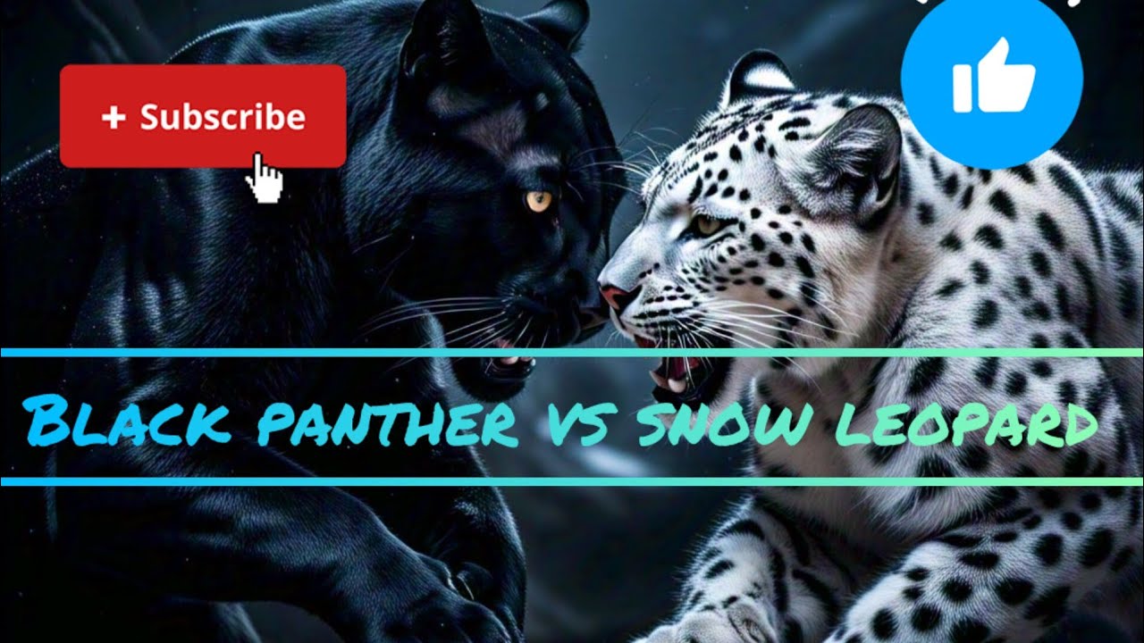 Black Panther Vs Snow Leopard #Kiddostories - YouTube
