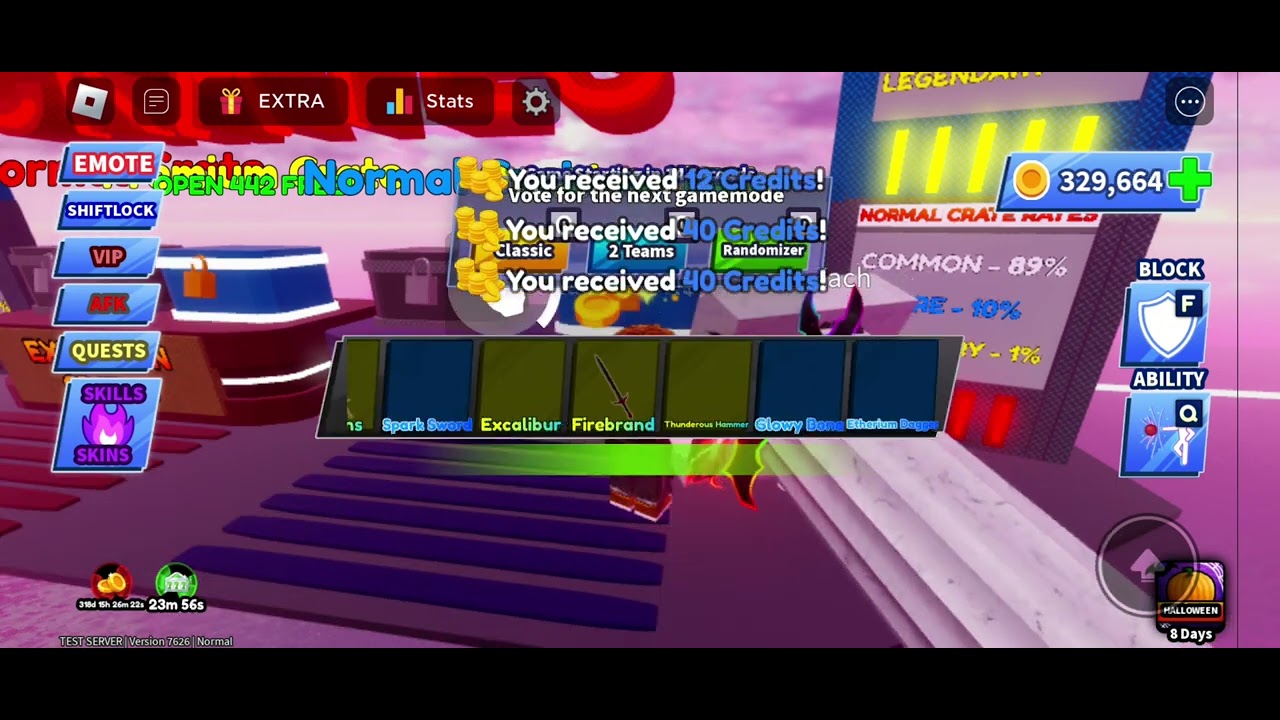 Blade Ball test place - YouTube