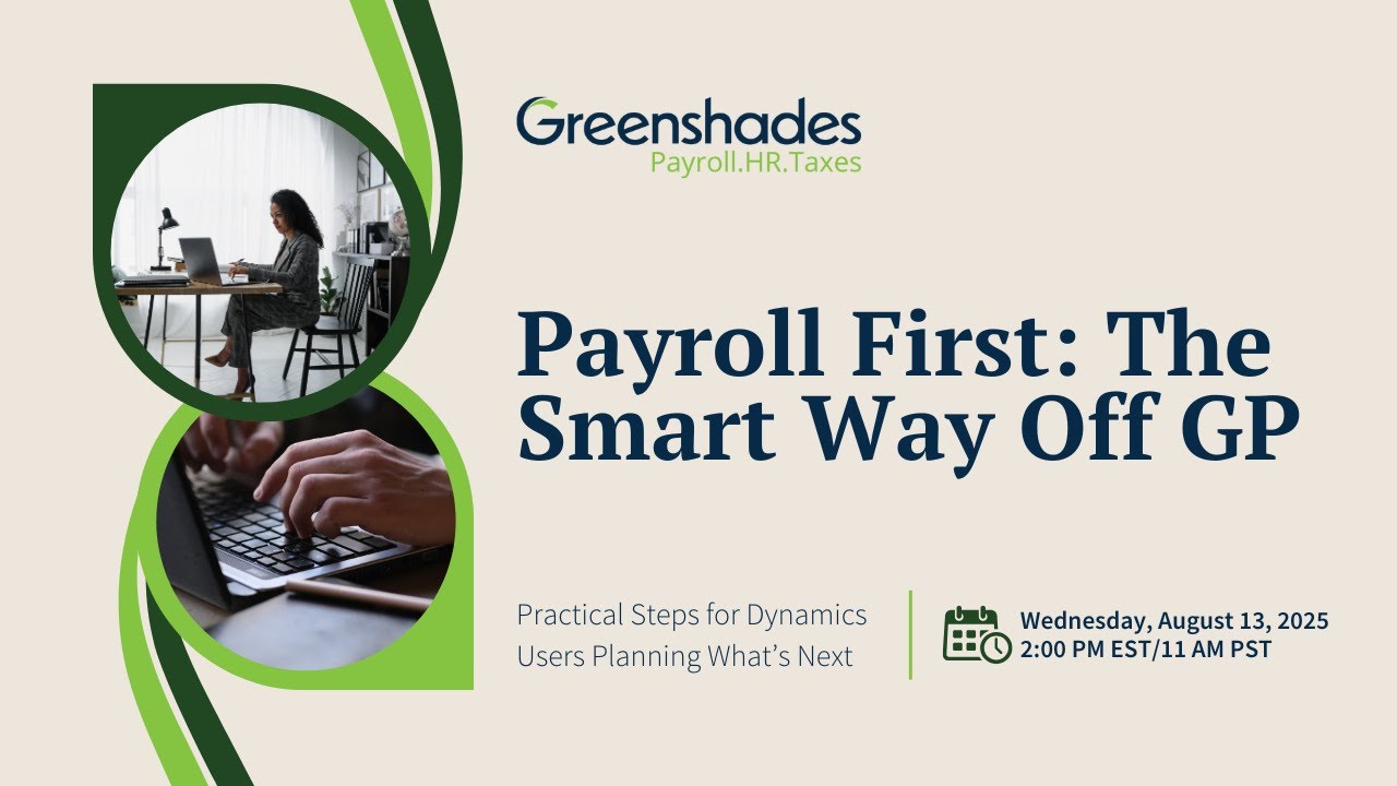 Payroll First The Smart Way Off GP - YouTube