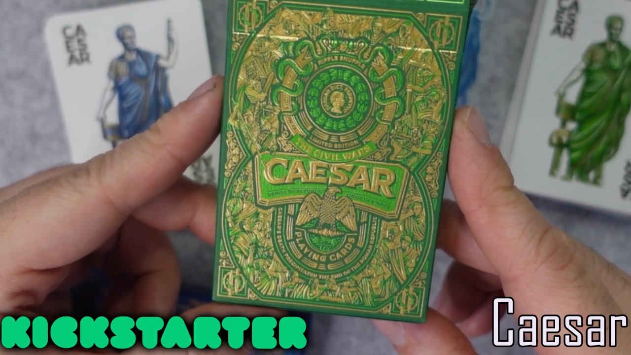Caesar playing cards from Riffle Shuffle - YouTube