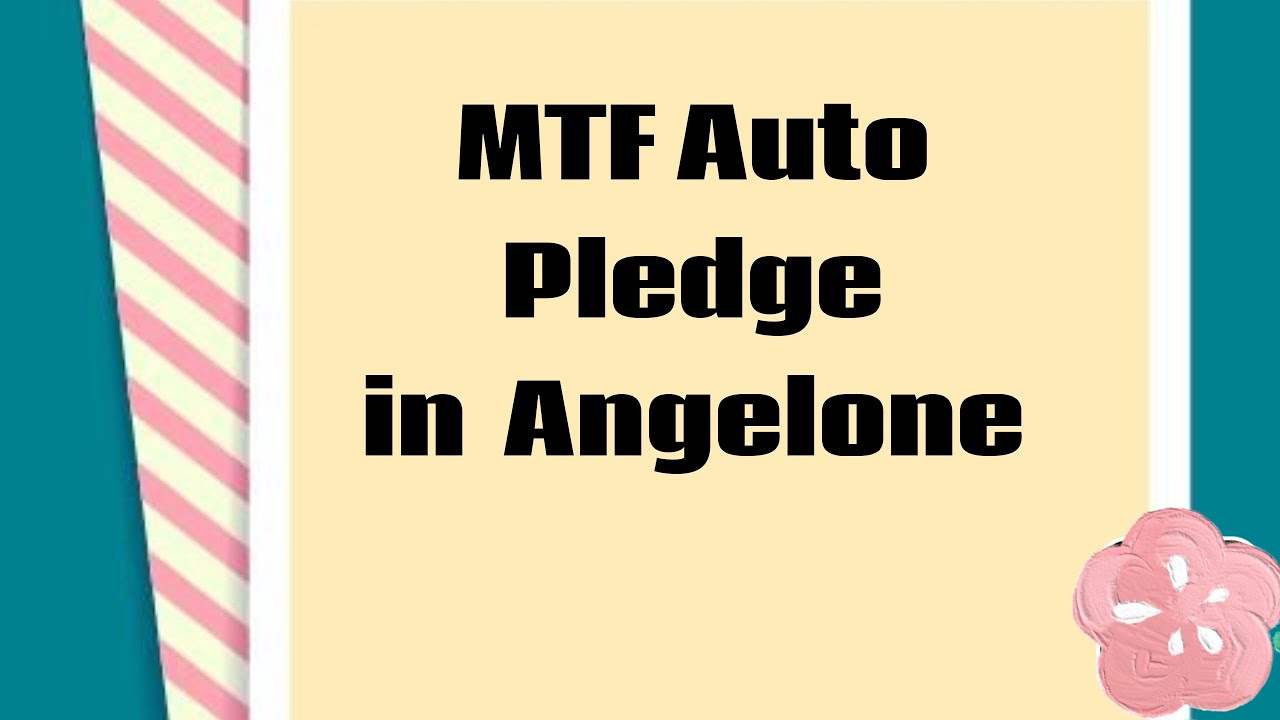 MTF Auto pledge in Angelone application - YouTube
