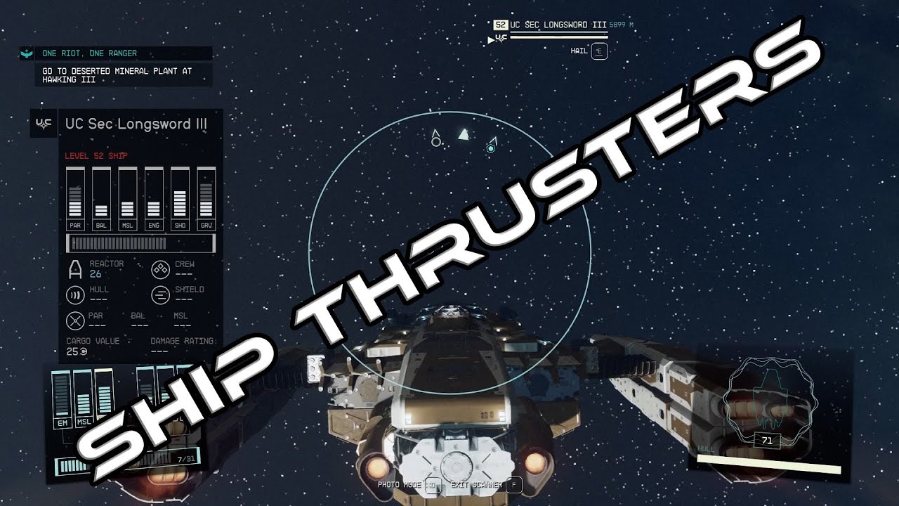 How to use ship thrusters in Starfield - YouTube