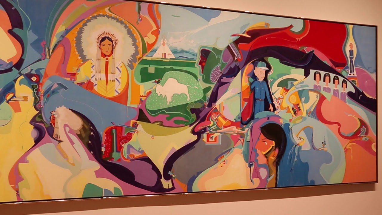Indigenous artist Alex Janvier's work on display at the Natioanal ...