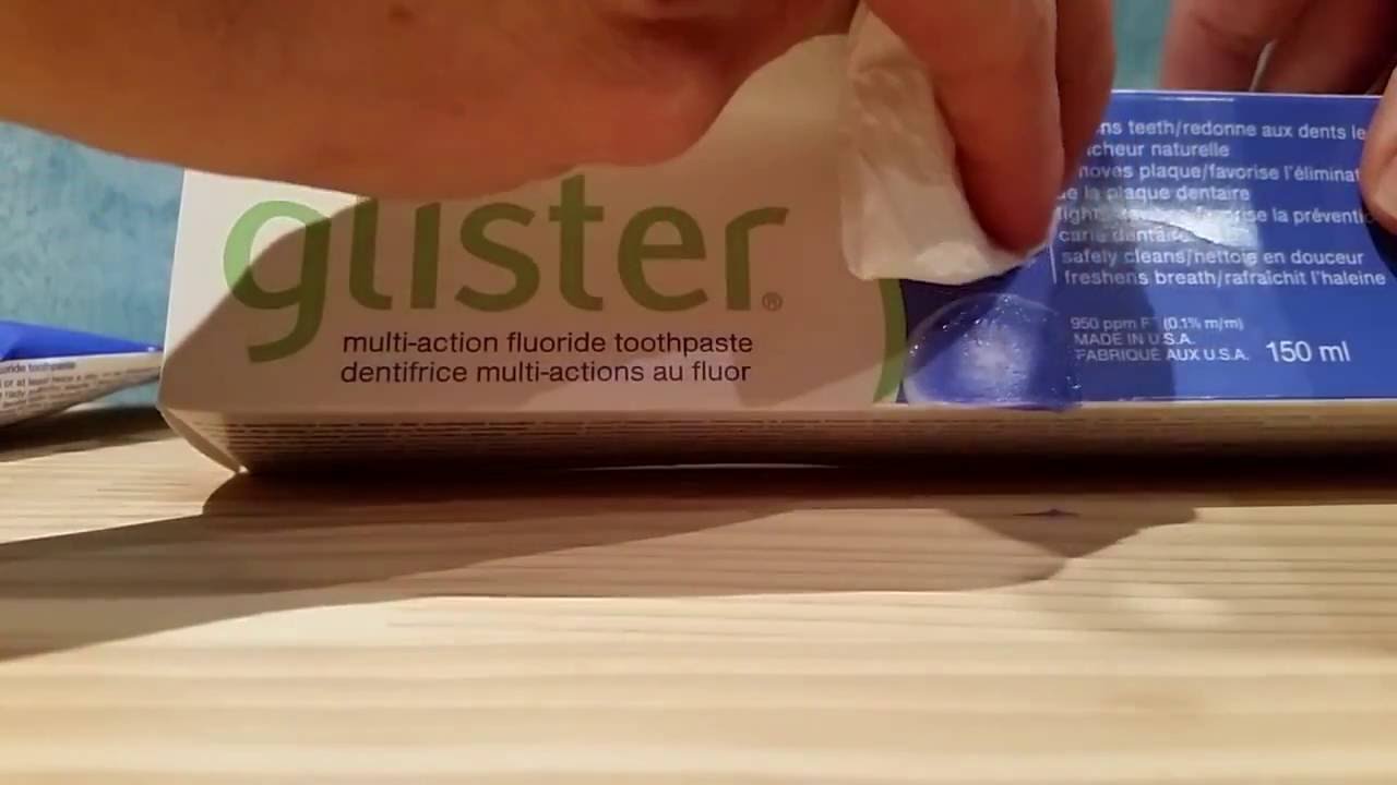 Demostracion crema de dientes Glister Vs Colgate - YouTube