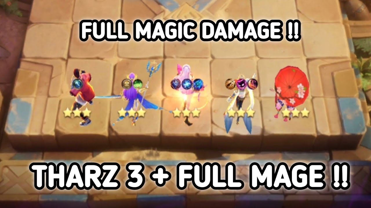 THARZ 3 MAGE FULL MAGIC DAMAGE !! SEKALI ULTIMATE MUSUH AUTO HILANG ...