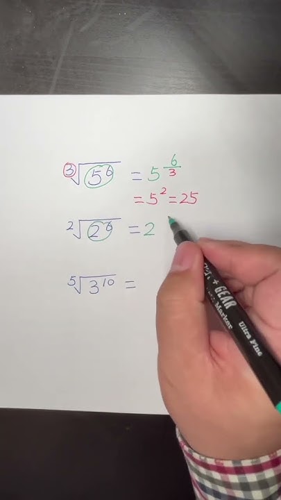 Simplifying radicals | exponent #radical #exponents #algebra #shorts ...