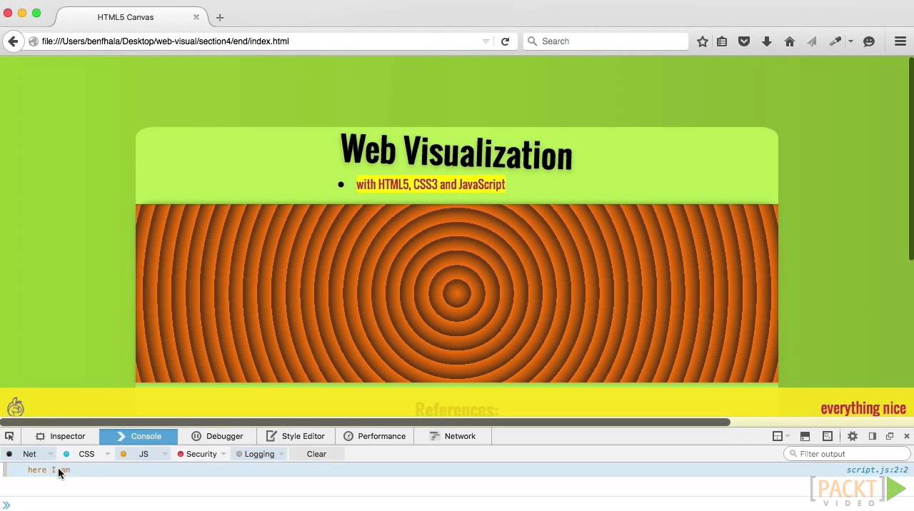 Web Visualization with HTML5, CSS3, and JavaScript: Browser Support and Canvas | packtpub.com ...