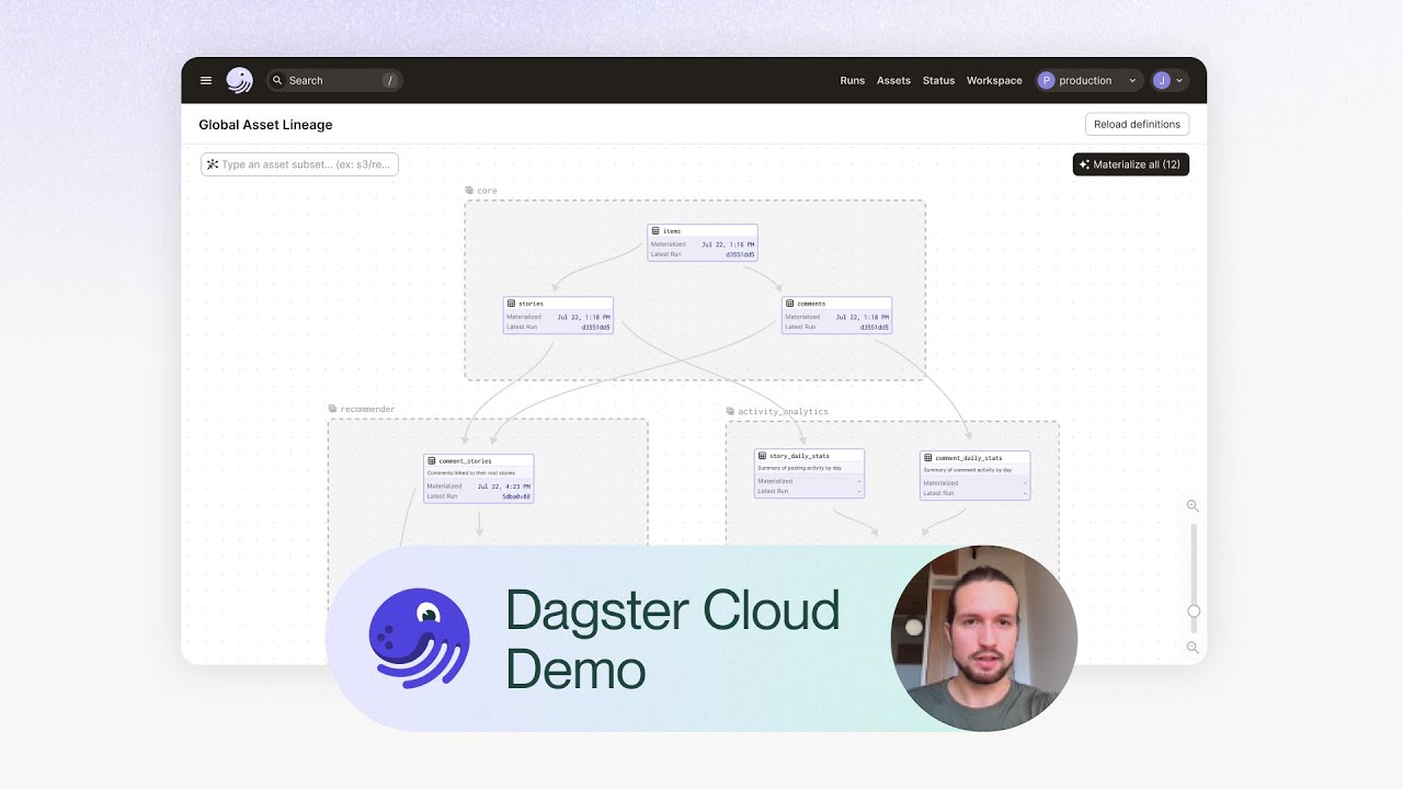Dagster Cloud Demo - YouTube