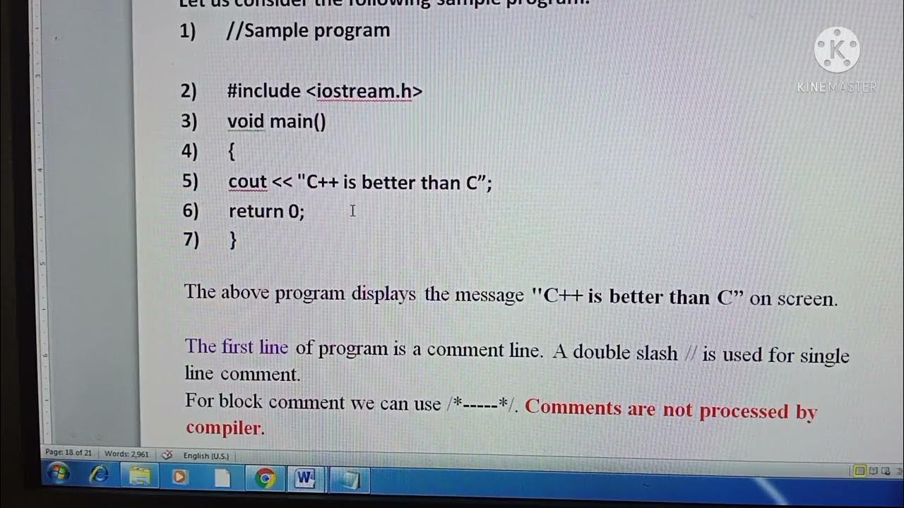 C++ basic structure of C++ programming - YouTube