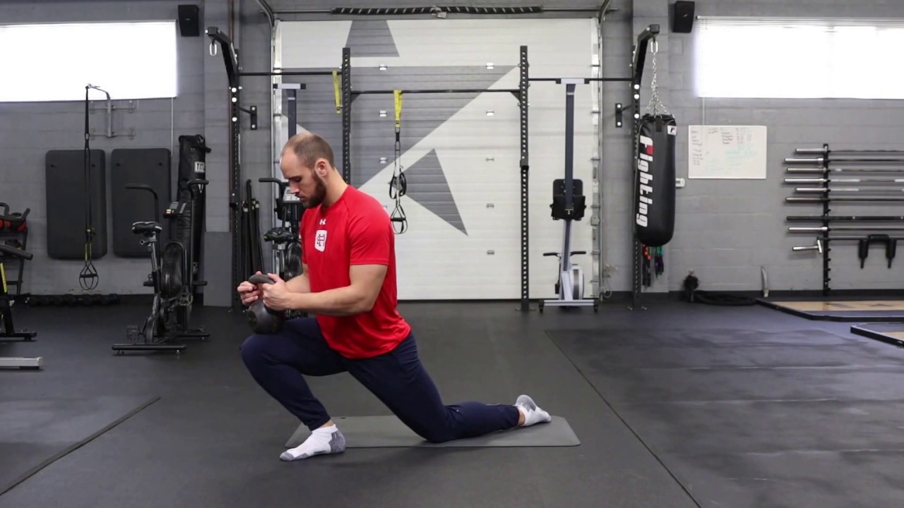 Kneeling Calf Stretch - YouTube