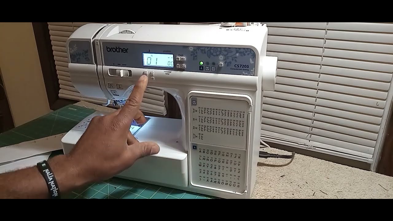 Basic Tutorial (#2) for beginners on how to program alphabet on Brother ...