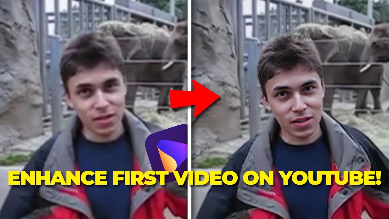 Old Video Enhanced| The First YouTube Video to HD! (19 years ago ...