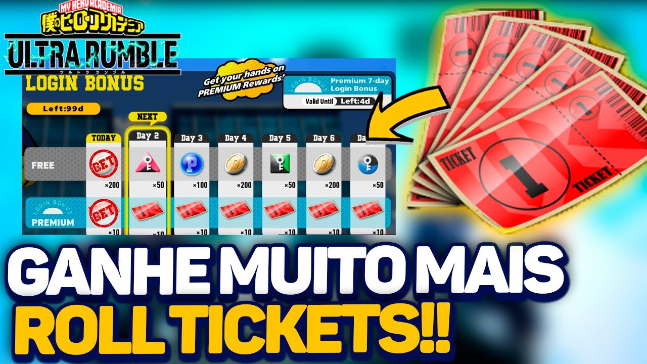 🤑 COMO GANHAR MAIS ROLL TICKETS NO MY HERO ULTRA RUMBLE! (MISSÕES E ...