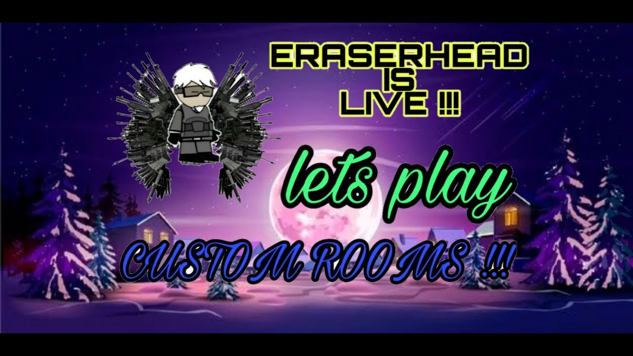 ERASERHEAD IS LIVE | ROAD TO 200 SUBS | custom rooms - YouTube