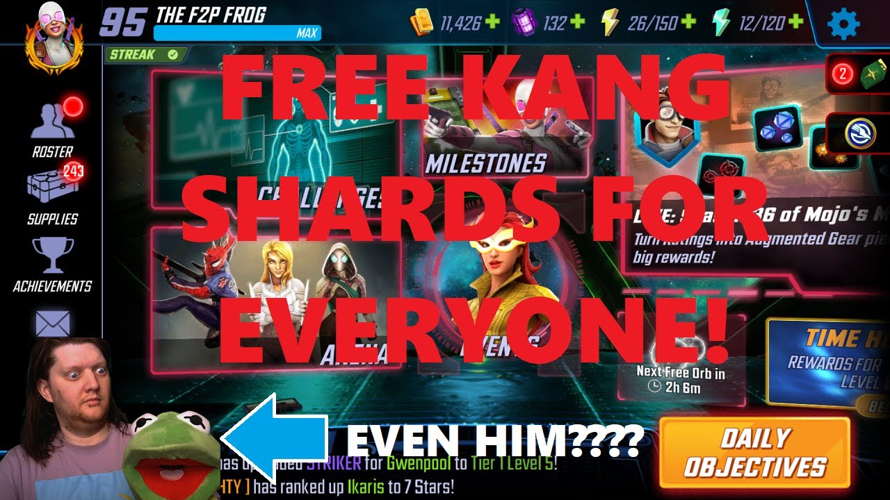 KANG SHARDS!!! ORB OPENING! MSF - MARVEL STRIKE FORCE - YouTube