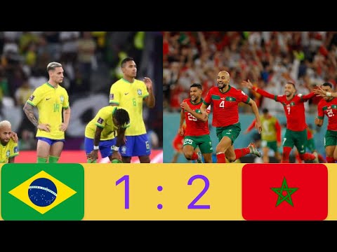 Brazil vs morocco [ 1 : 2 ] international friendlies - YouTube
