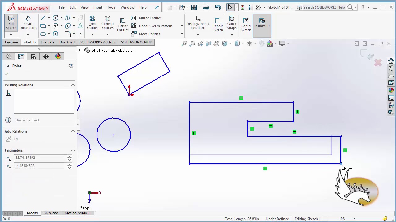 Dassault SolidWorks Stretch Command - YouTube