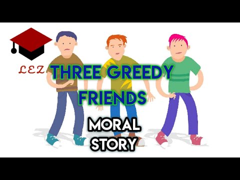 Three Greedy Friends | Moral Story || Beautiful English Story for kid ...