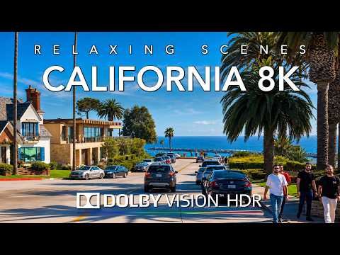 Driving Southern California's Most Beautiful Coastline 8K HDR Dolby Vision - Long Beach to San Diego