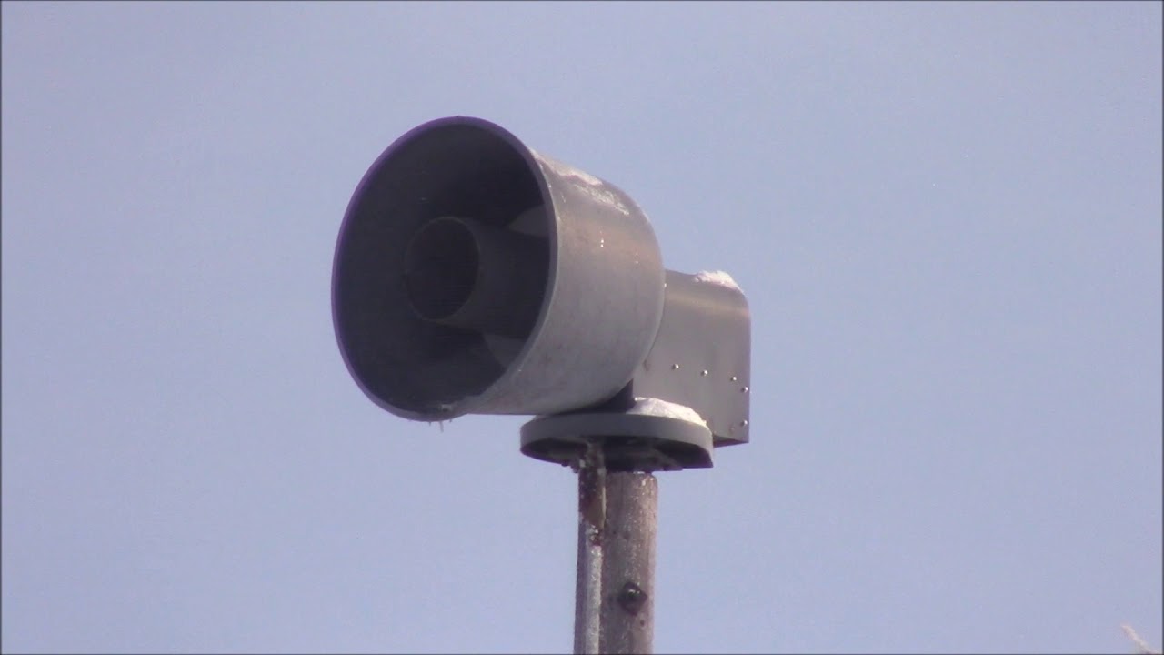 Single Tone ACA P-15 Siren Test Gardner, IL 2/6/18 - YouTube