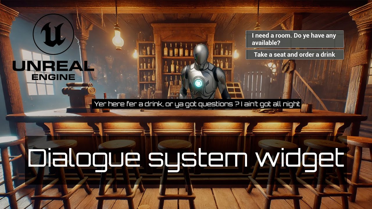 Create Cinematic Dialogues In Unreal Engine Dialogue Widget Plugin Tutorial Youtube